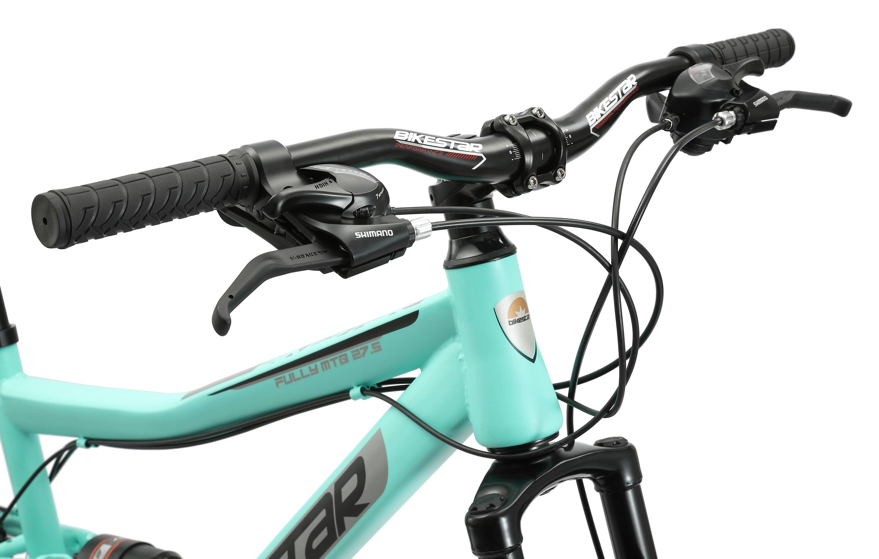 MTB fiets 27.5", volledig geveerde, 21 versnellingen, schijfremmen ...