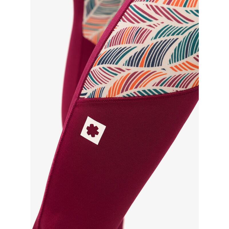 Leggings femmes Ocún Rhea wine rhododendron 87% polyester 13% ...