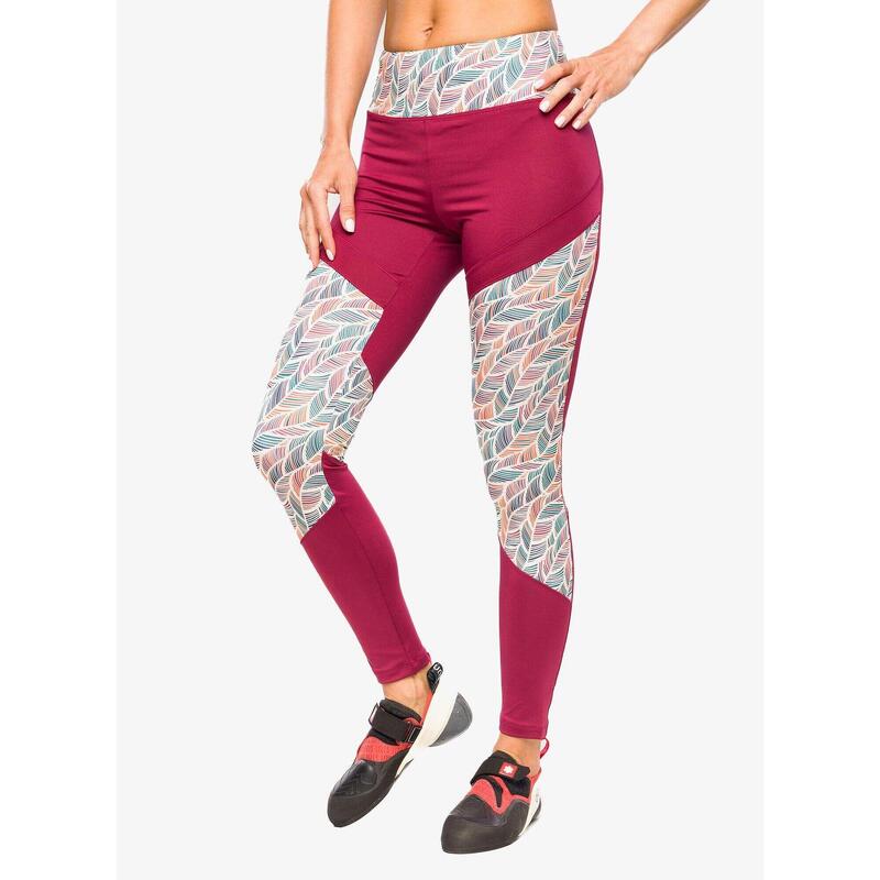 Leggings femmes Ocún Rhea wine rhododendron 87% polyester 13% ...