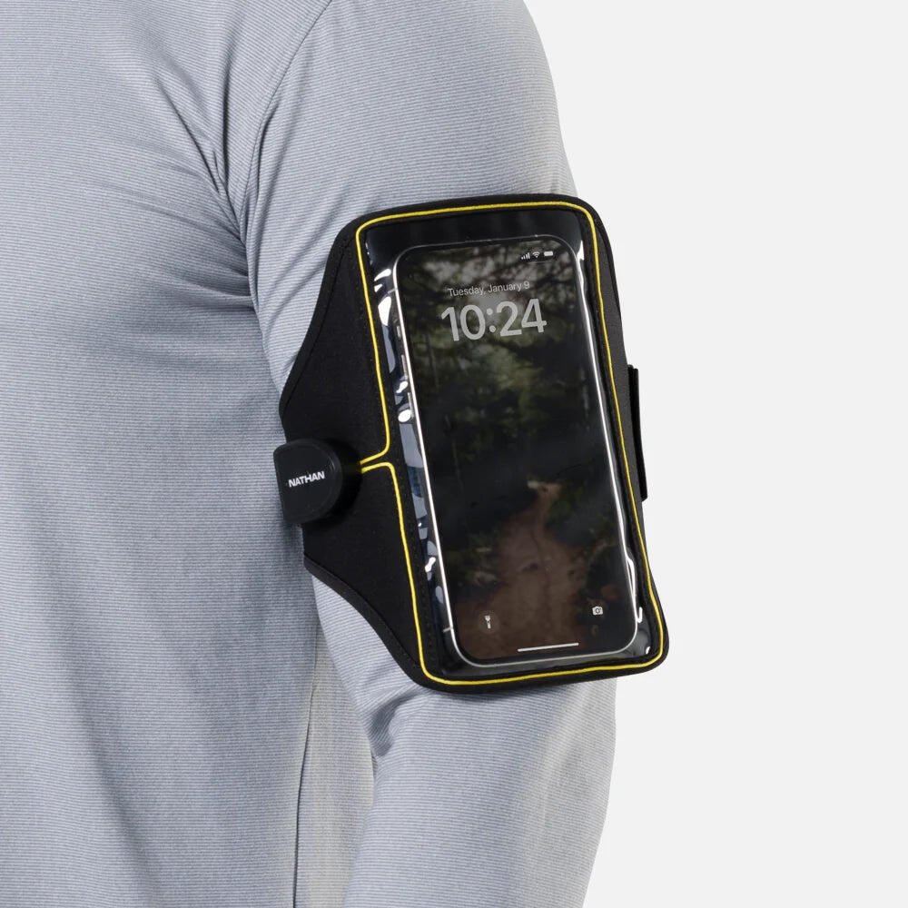 Fascia da braccio da corsa "Laser Light 5K" per telefono Nathan NATHAN ...