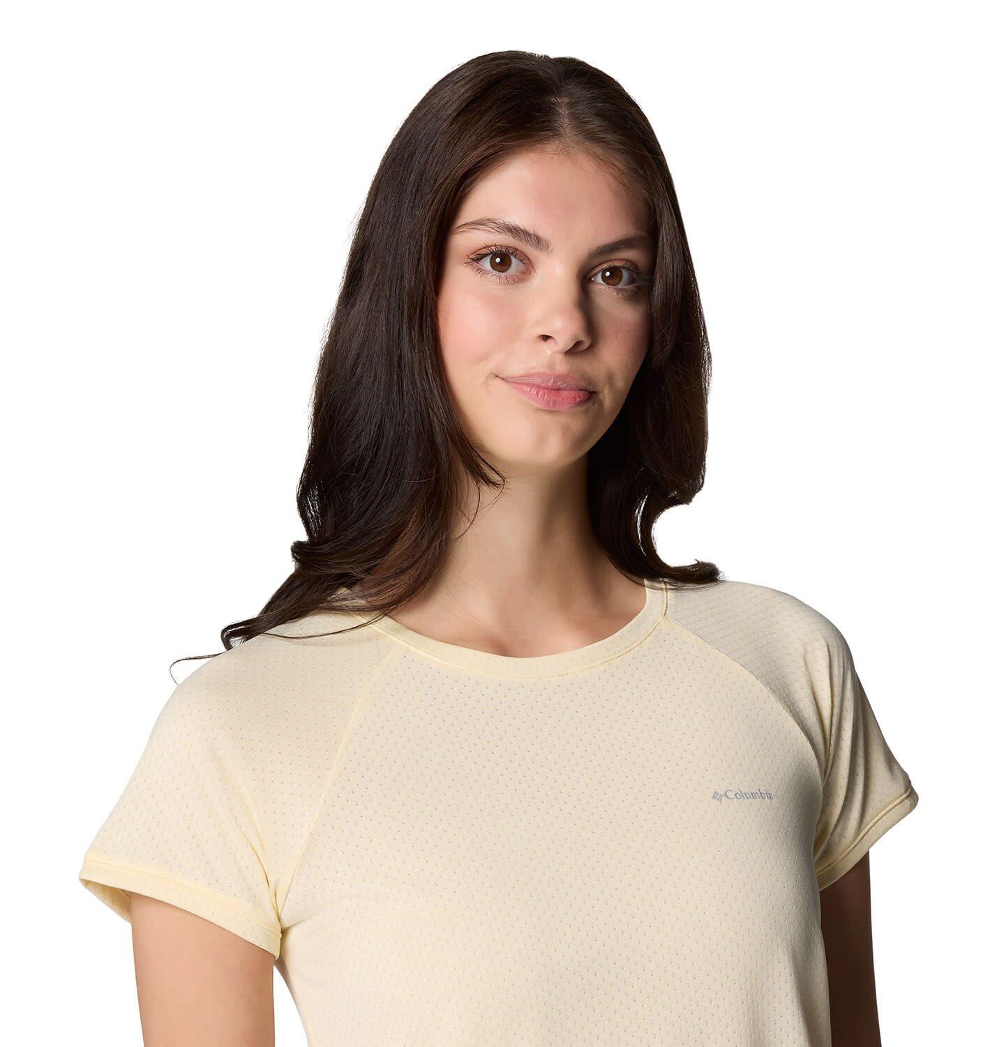 T Shirts Shirts Clothing Clothing Damen - COLUMBIA Bogata Bay™ SS Tee - Lemon COLUMBIA | Decathlon