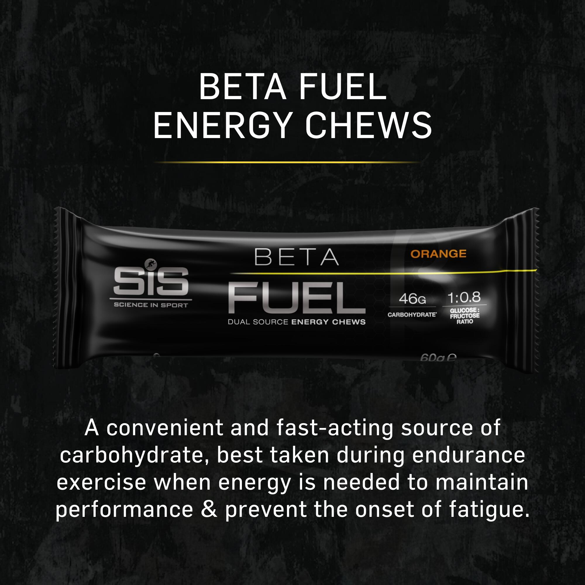 Beta Fuel Dual Source Energy Chews 60g - Orange - 20 Pack | Decathlon