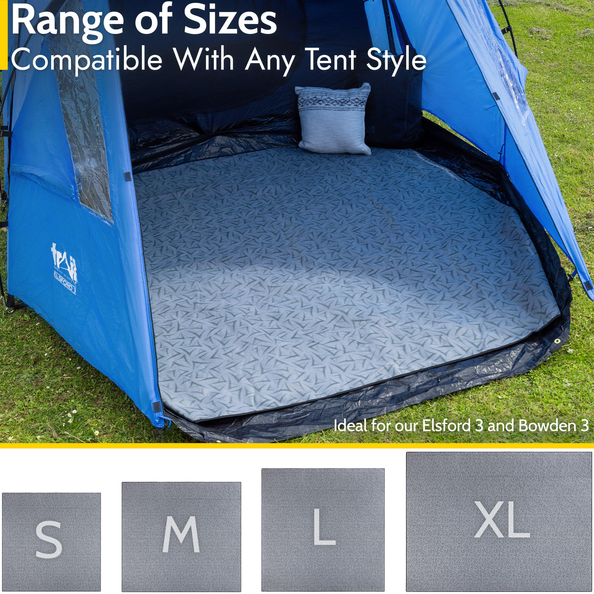 Tent Carpet Fleece Rug Universal Camping Soft Waterproof Groundsheet - XS TRAIL OUTDOOR LEISURE ...