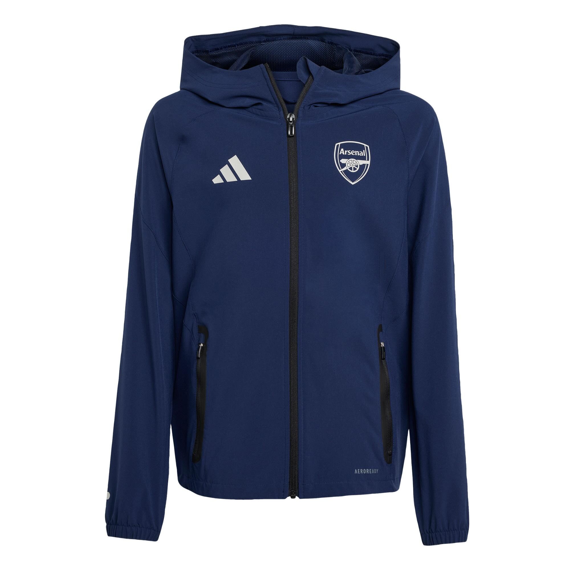 Arsenal Tiro 25 Competition Vis Tech Travel Jacket Kids ADIDAS | Decathlon