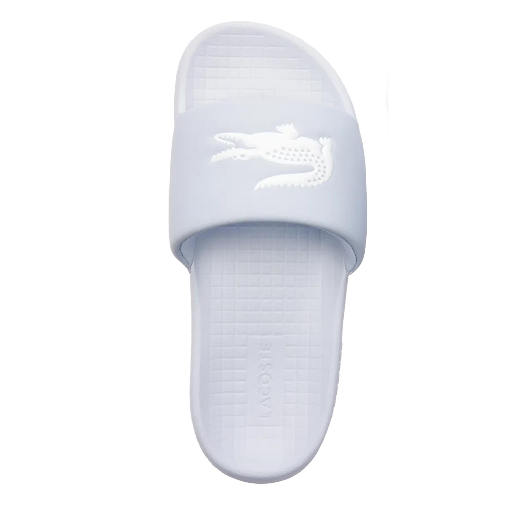 Childrens/Kids Serve 1.0 Synthetic Sliders (Light Blue) LACOSTE | Decathlon