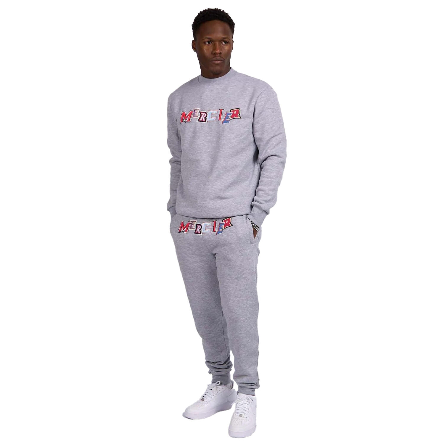 Mens Anonymous Crew Neck Sweatshirt (Grey Marl) MERCIER | Decathlon