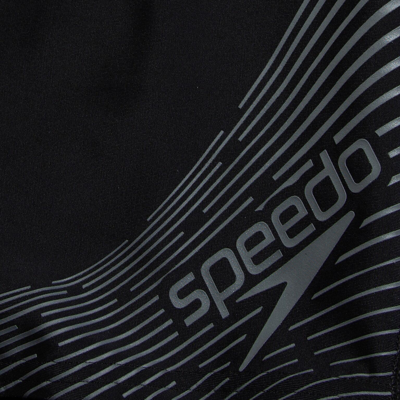 Speedo Jungen Schwimmboxer Medley Logo Schwarz/Grau SPEEDO | Decathlon