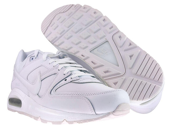 Nike Air Max Command Leather 7499760-102 White/White-Metallic Silver 44 ...