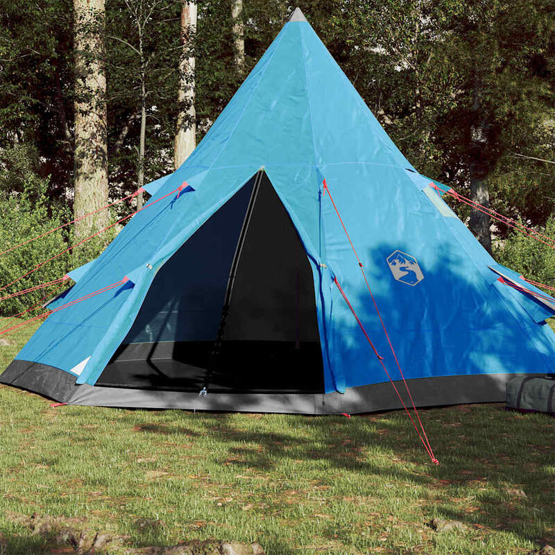 VIDAXL - Cort de camping vidaXL Tipi pentru 4 persoane albastru | Decathlon