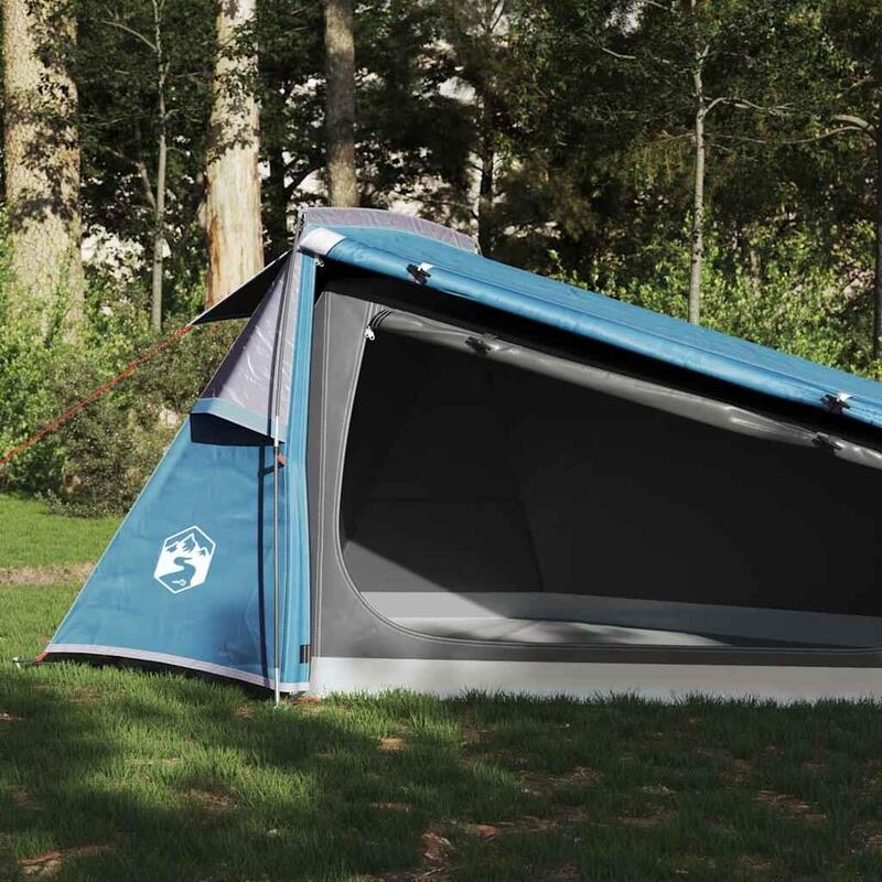 VIDAXL - Cort de camping vidaxl albastru, tunel pentru 2 persoane ...
