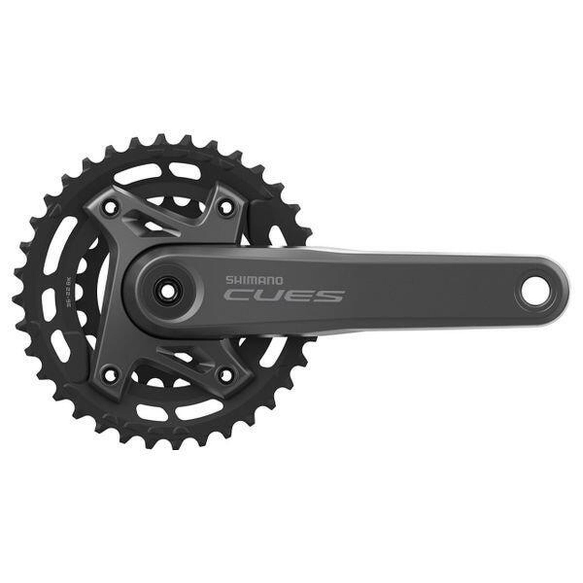 SHIMANO Shimano Cues FC-U6000-2B Crankset 36/22T 9/10/11S Zwart | Decathlon