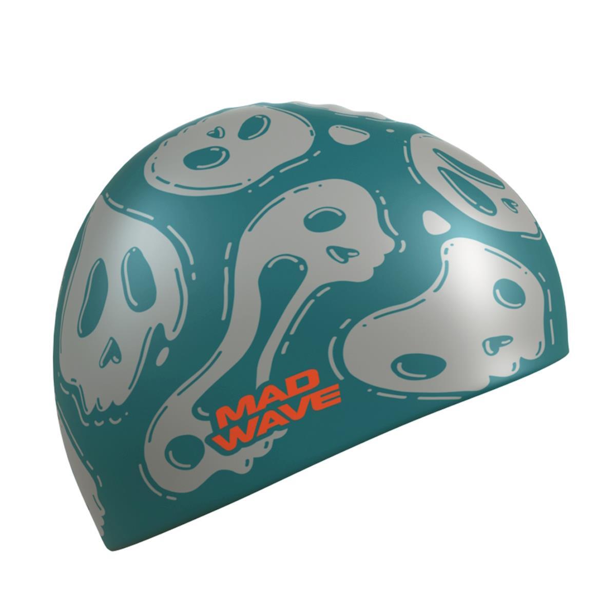 Mad Wave Skulls Swim Cap - Silver | Decathlon