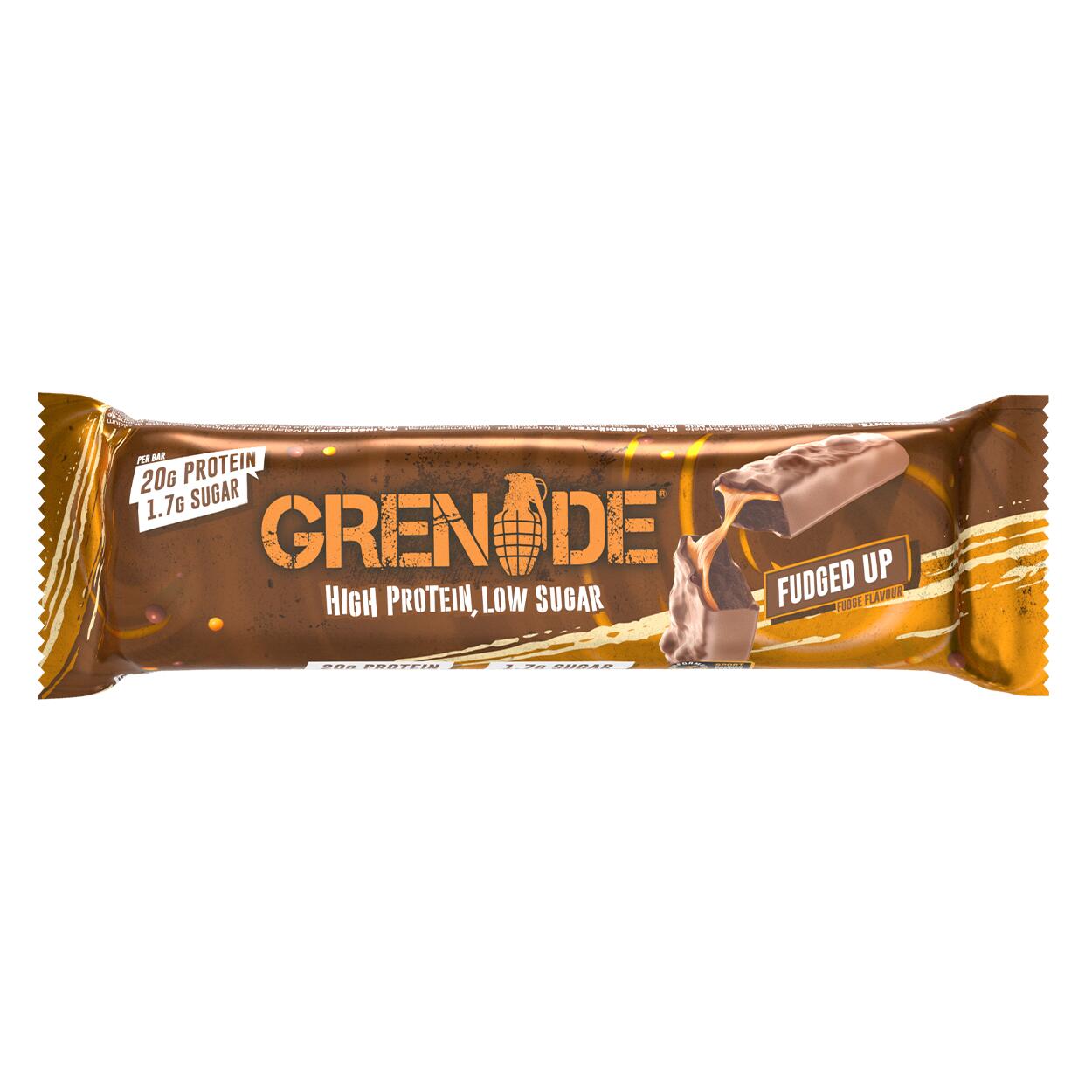 Grenade Protein Bar (12x60g) Fudged Up! - Barre - Barrette proteiche ...