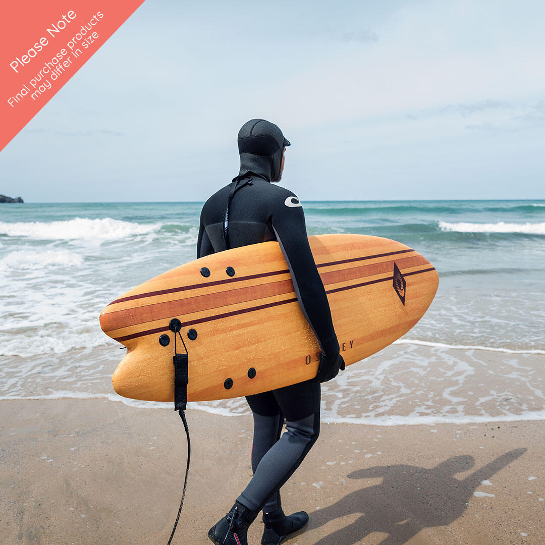 XPE Foam Surfboard with Leash and Fins, Pin Stripe Design OSPREY ACTION ...