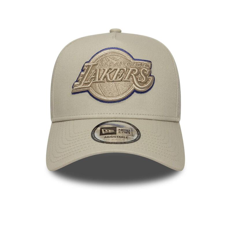Casquette NBA Los Angeles Lakers New Era Outline E-Frame 9FORTY creme ...