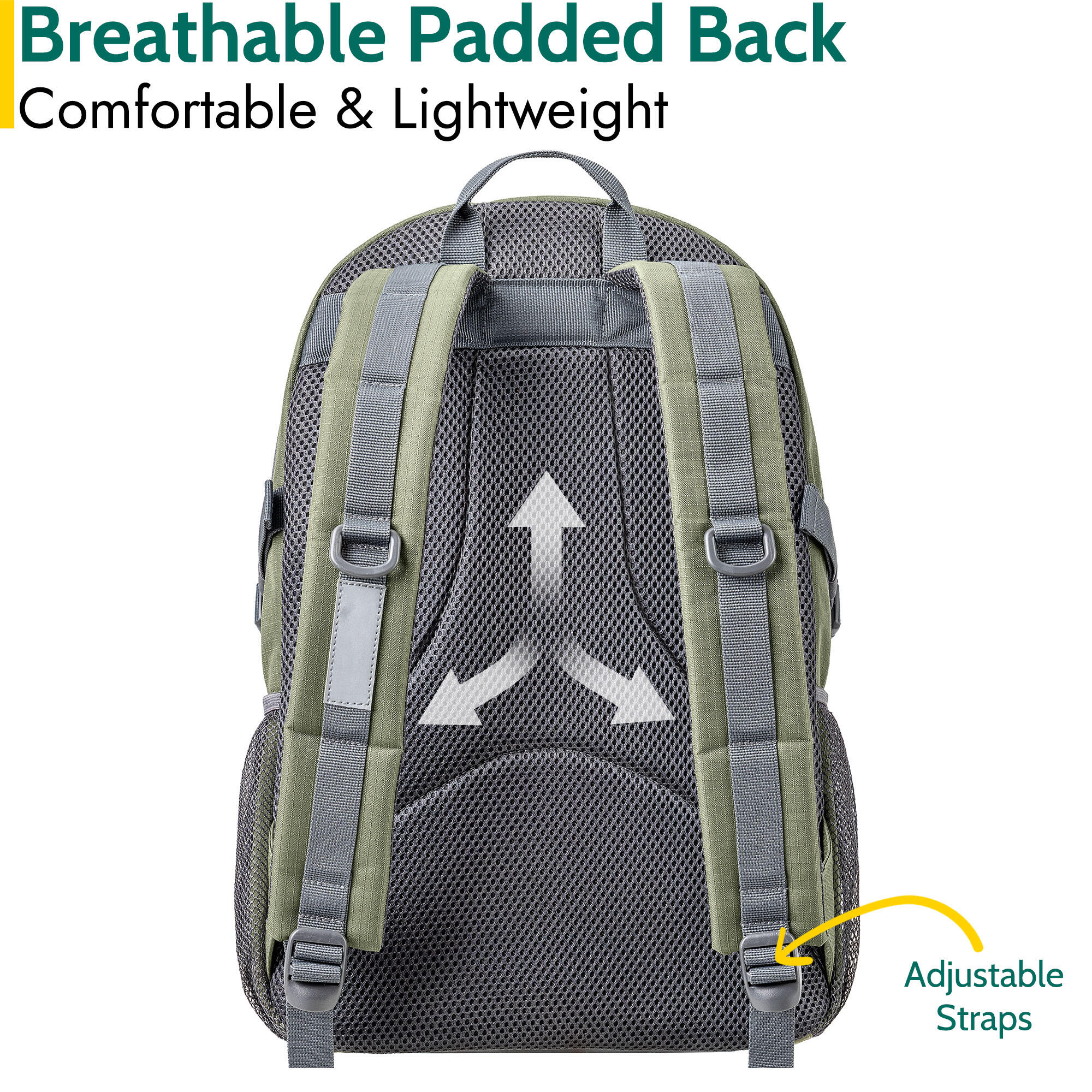 Trail 30L Backpack Padded Straps Multi Pocket Daypack School Work ...