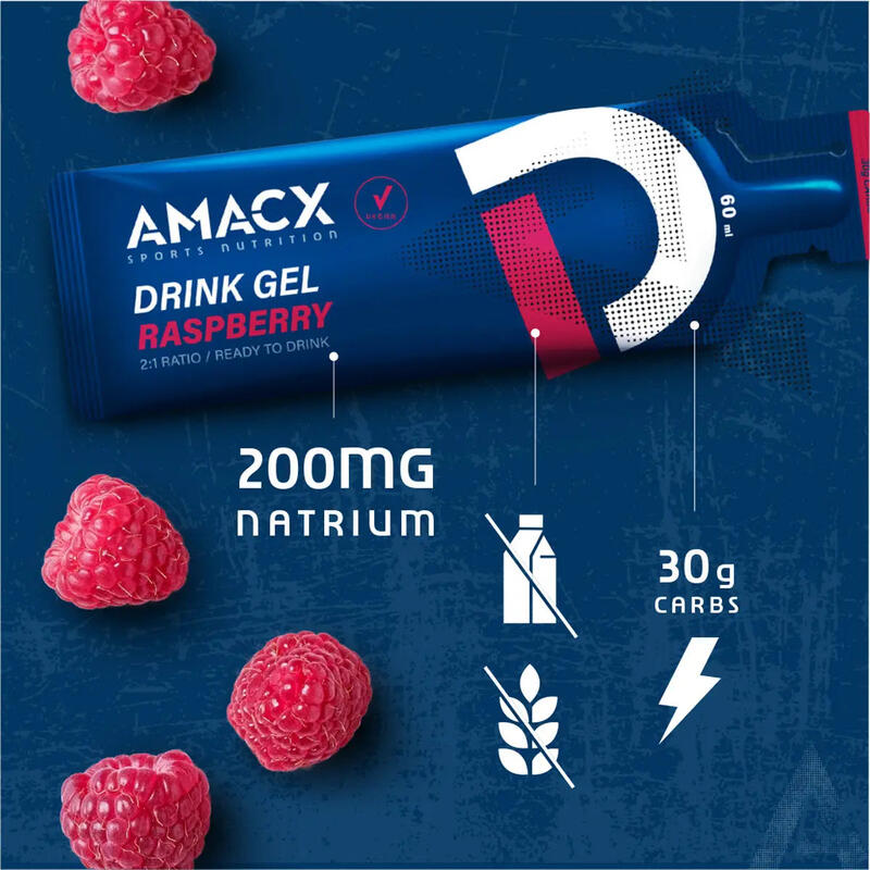 AMACX Drink Gel Raspberry | 12 pack | Decathlon