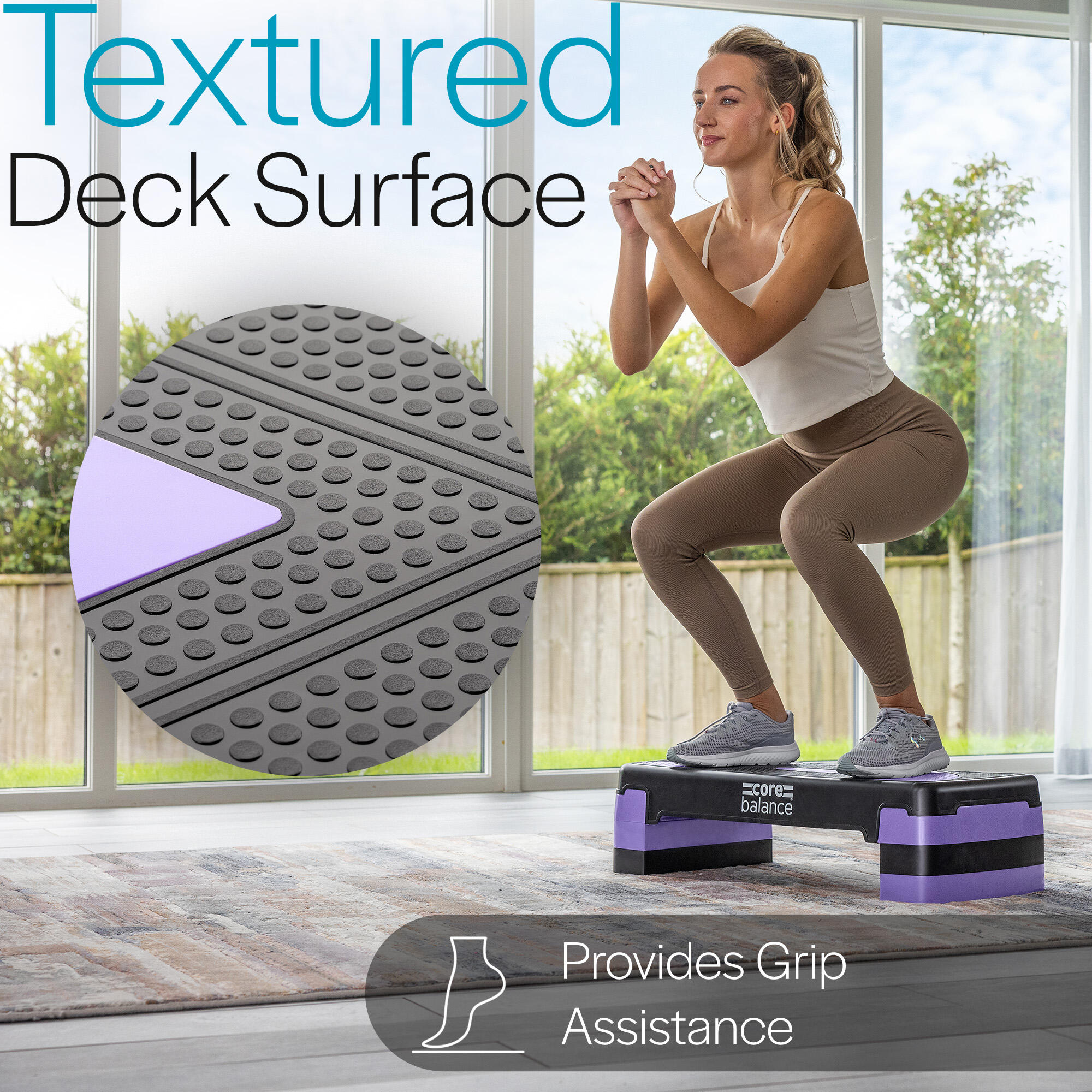 Aerobic Stepper Platform Adjustable Exercise Step Board 3 Level Core ...