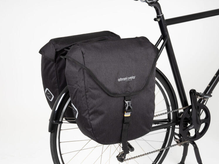 Fahrrad- Gepäckträgertasche "Zap AVS", schwarz | Decathlon