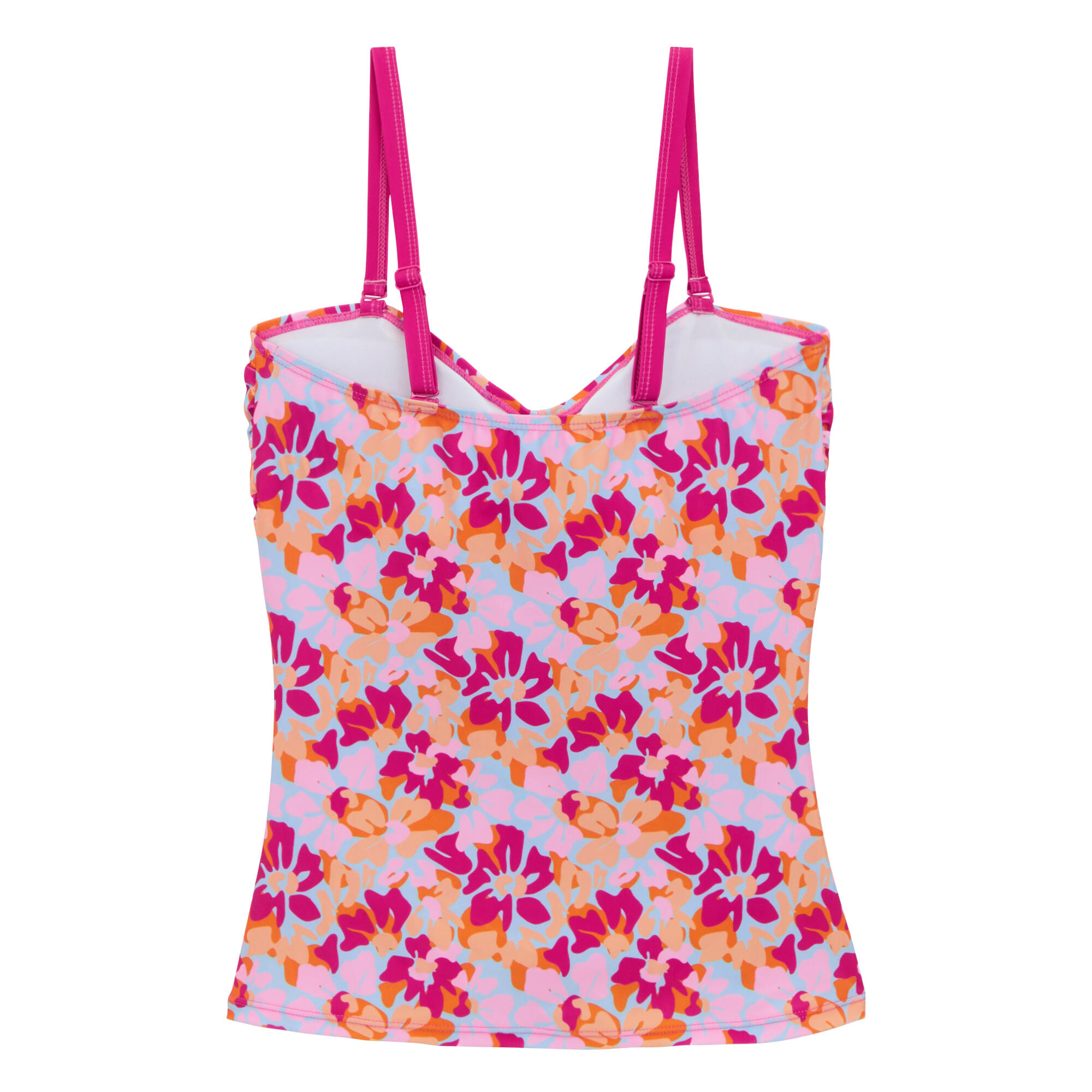 Womens/Ladies Aceana III Summer Floral Tankini Top (Pink) | Decathlon