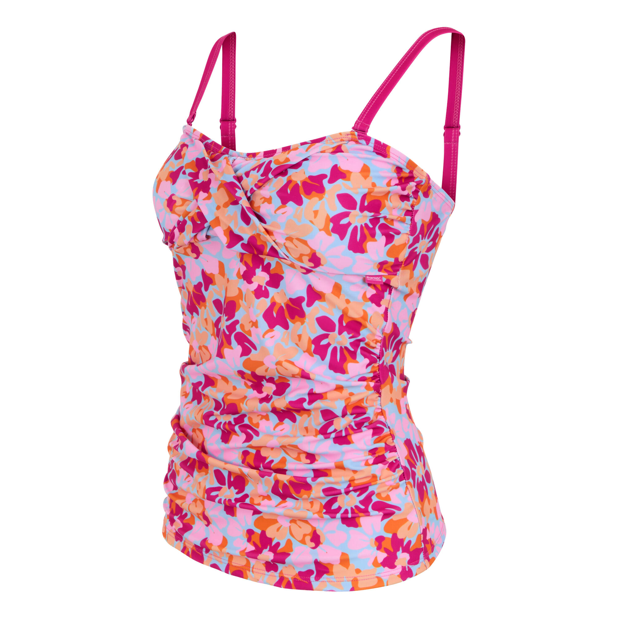 Womens/Ladies Aceana III Summer Floral Tankini Top (Pink) | Decathlon