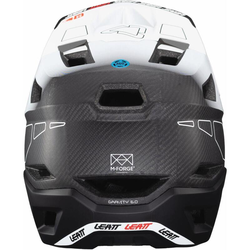 Casque MTB Gravity 6.0 V24 avec calotte en carbone et certifié DH Blanc ...