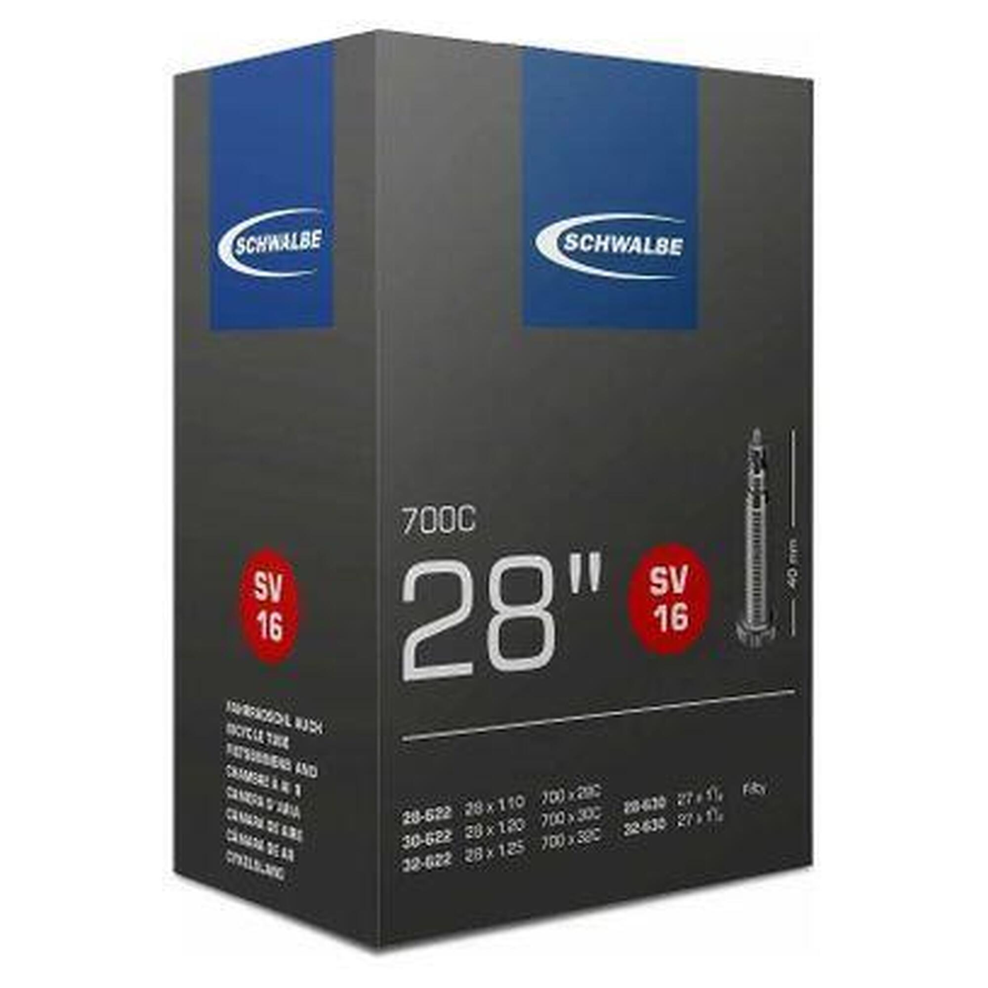 Chambre à Air Allégée Schwalbe 700c/28'' Extra Light SV18 Presta 40mm ...