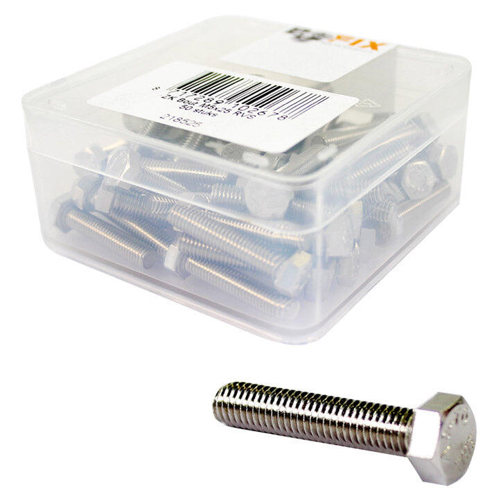 BOFIX Bofix zeskantbouten roestvrij staal M6x50 - 25 stuks | Decathlon