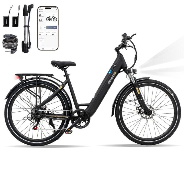 Rower elektryczny dla Dorosłych 27,5" E-Bike, APP&NFC, RCB-G6 RCB | Decathlon