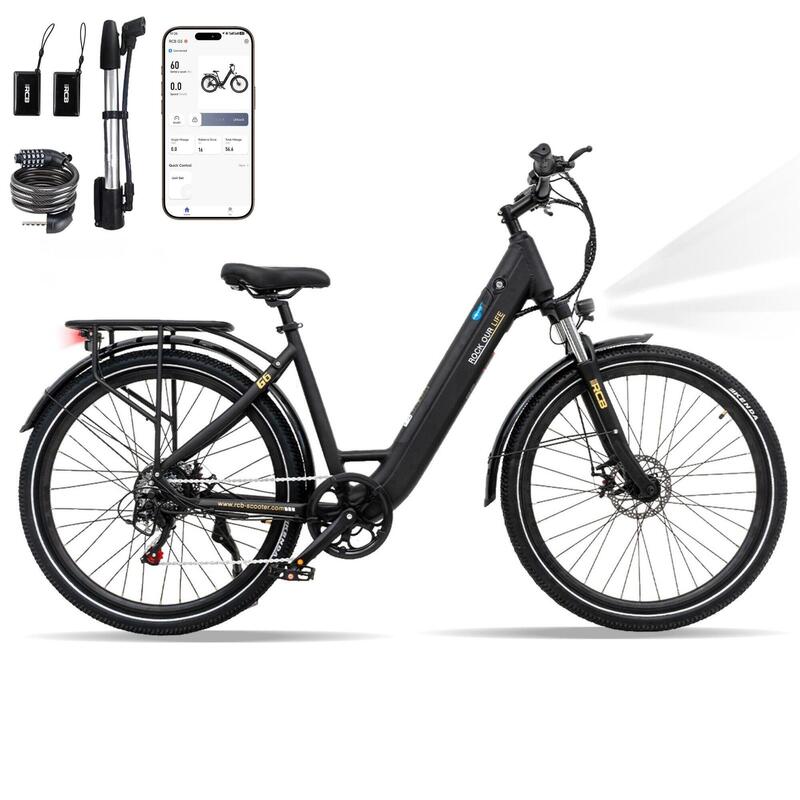 Vélo Electrique Adulte 27.5" E-Bike, APP & NFC, RCB-G6 RCB | Decathlon