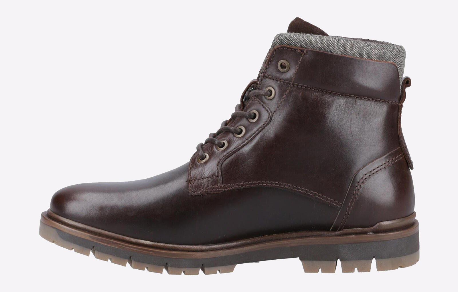 Hush Puppies Peter Waterproof Memory Foam Men's Boots, Brown Mid Height ...