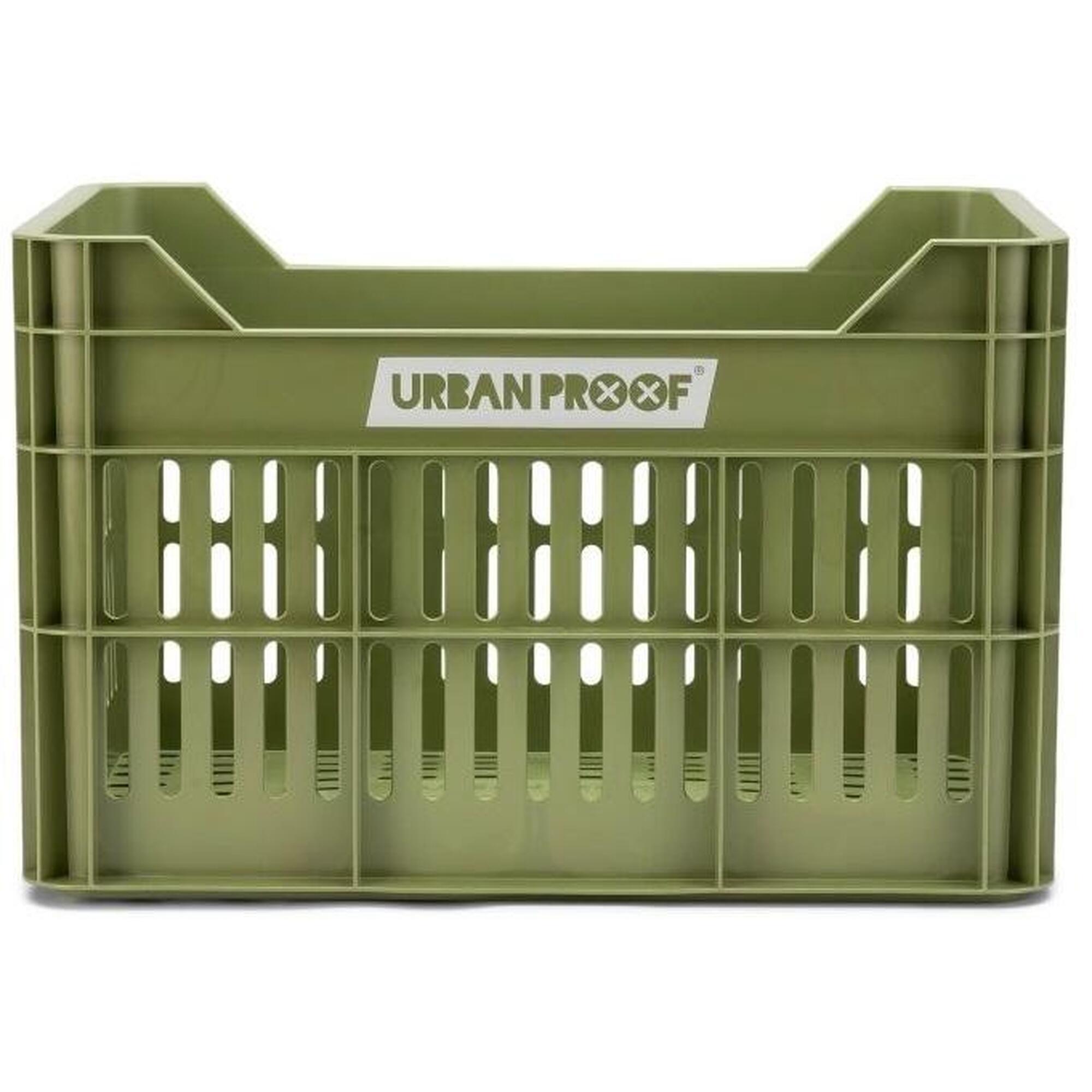 UrbanProof Caisse vélo 30 L recyclée, vert olive, 40 x 30 x 25 cm ...