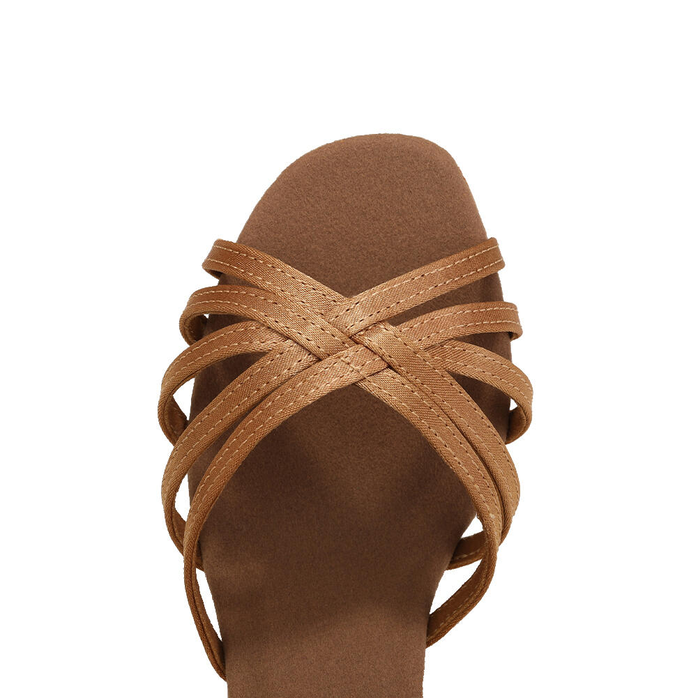 Burtan havana stijldansschoenen, salsa nude, 5 cm | Decathlon