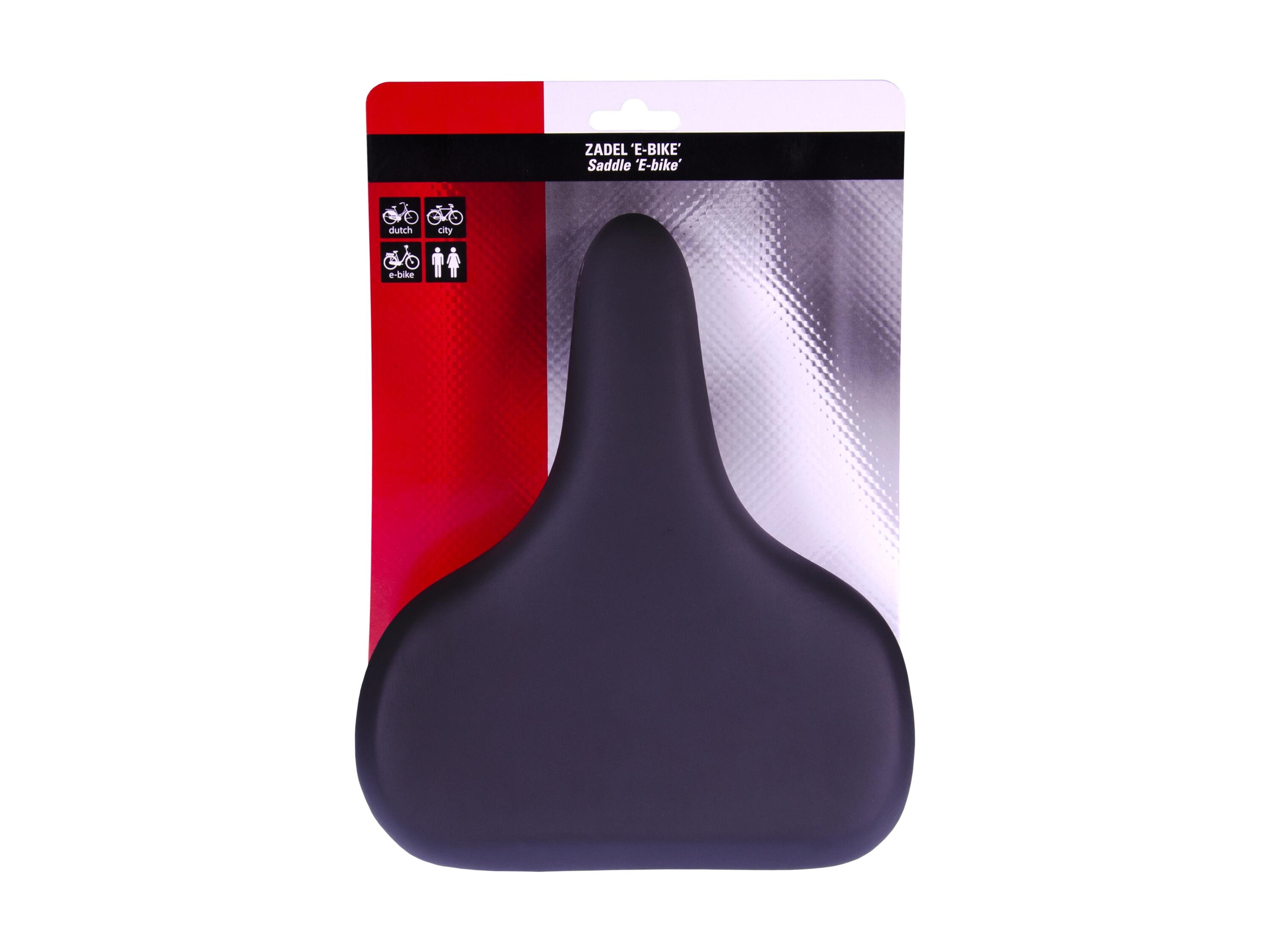 Sella Simson E‑Bike nera universale con maniglia integrata e soft foam ...