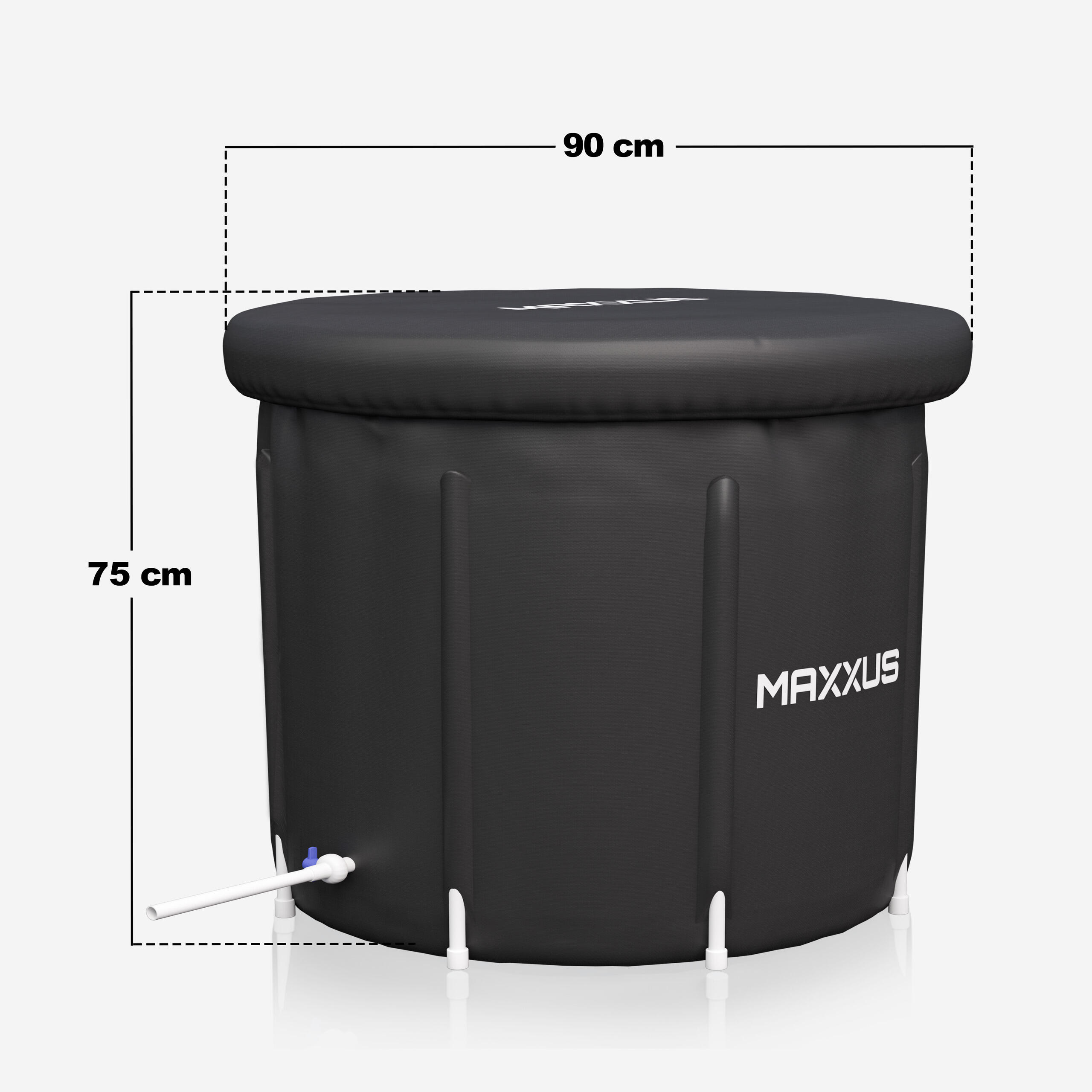 Eisbad - XL, 450L, Ice Bath, Eisfass, Eisbaden Tonne, Eistonne f r ...