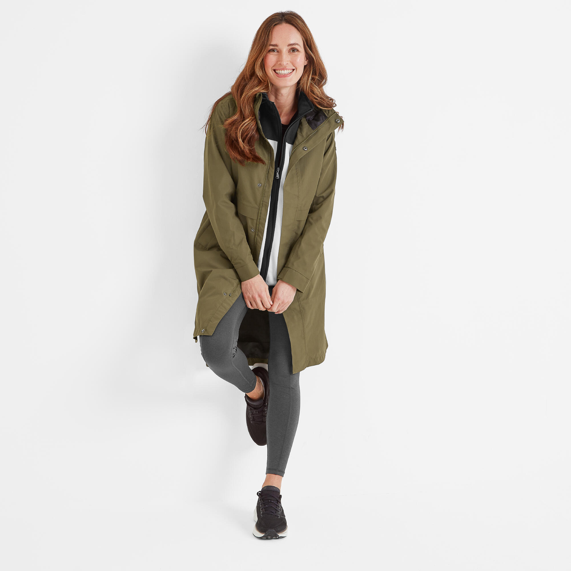 Saunter Womens Long Waterproof Jkt | Decathlon