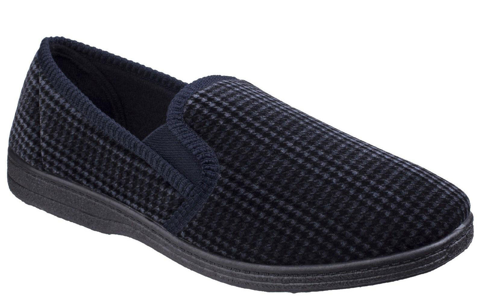 Mirak Highbury Twin-Gusset Men's Slippers, Navy Blue | Decathlon