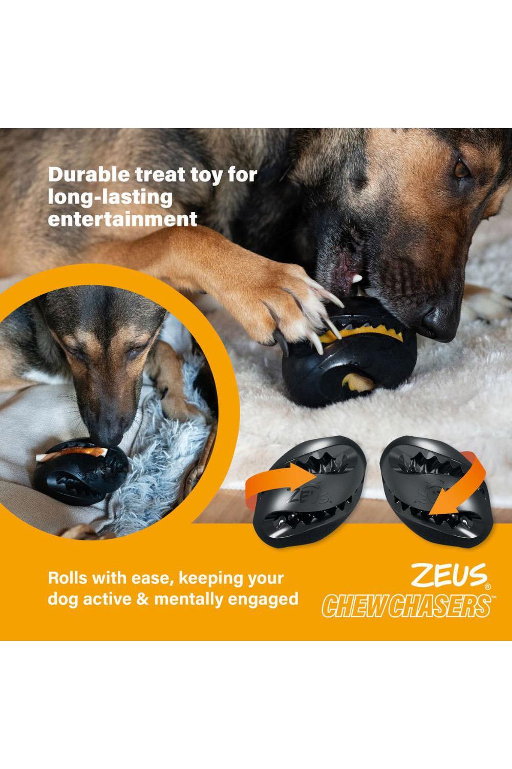 Zeus ChewChasers Treat Rugby Ball Dog Toy | Decathlon