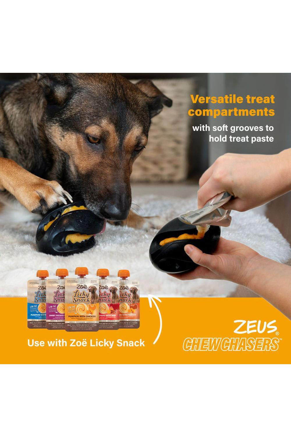 Zeus ChewChasers Treat Rugby Ball Dog Toy | Decathlon