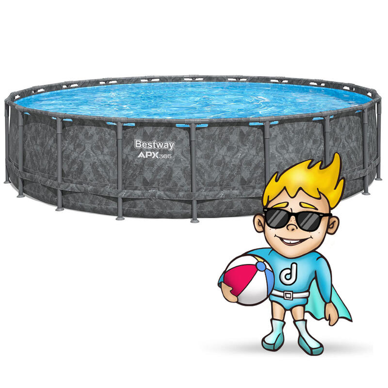 Bestway Piscine hors sol ronde 671 x 132 cm APX 365 BESTWAY | Decathlon
