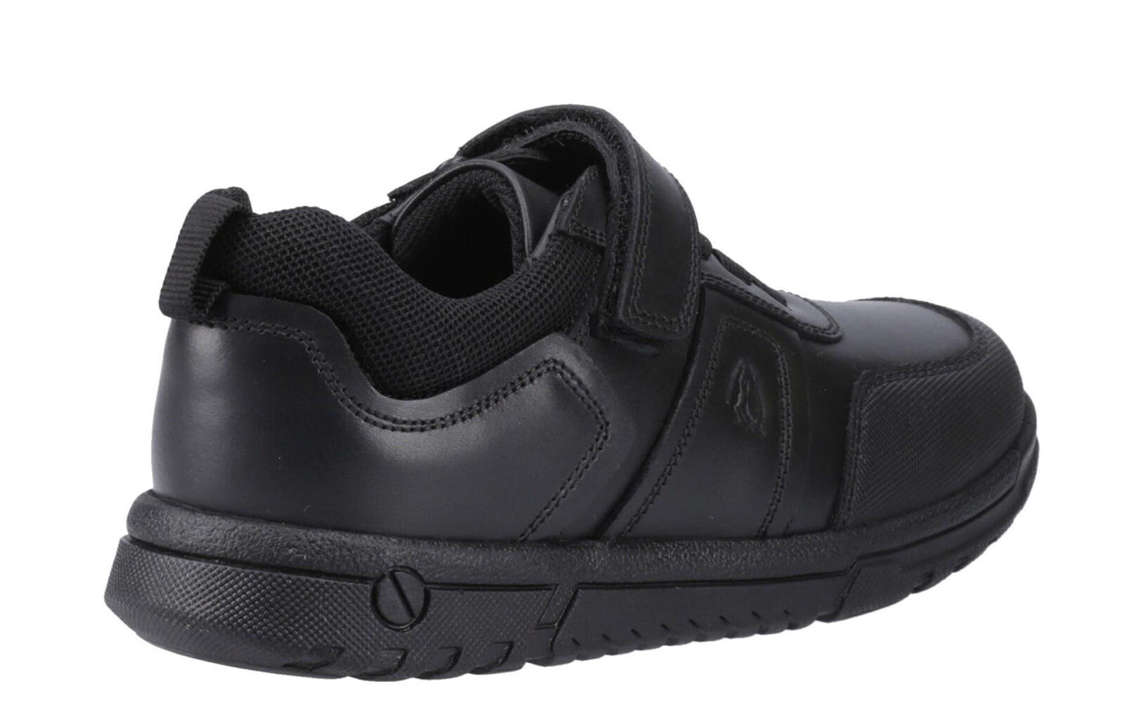 Hush Puppies Sutton Junior Boys Black School Trainers with Touch Fastening | Decathlon
