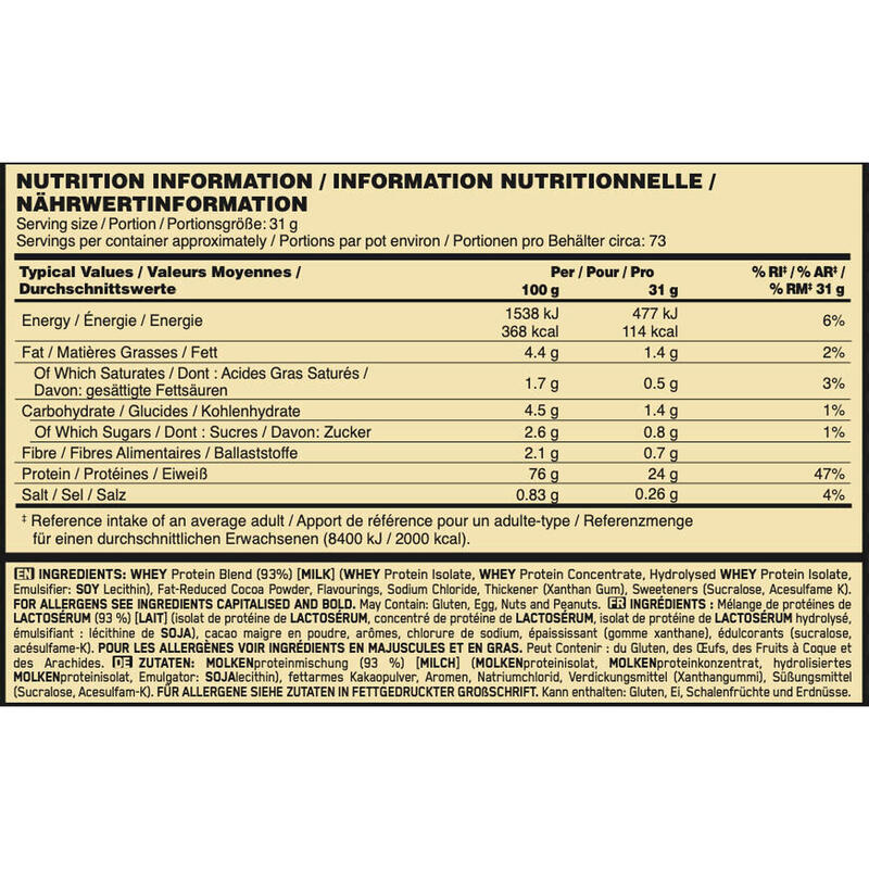 100% Whey Gold Standard – 5 font (2,27 kg) Banán Optimum Nutrition ...