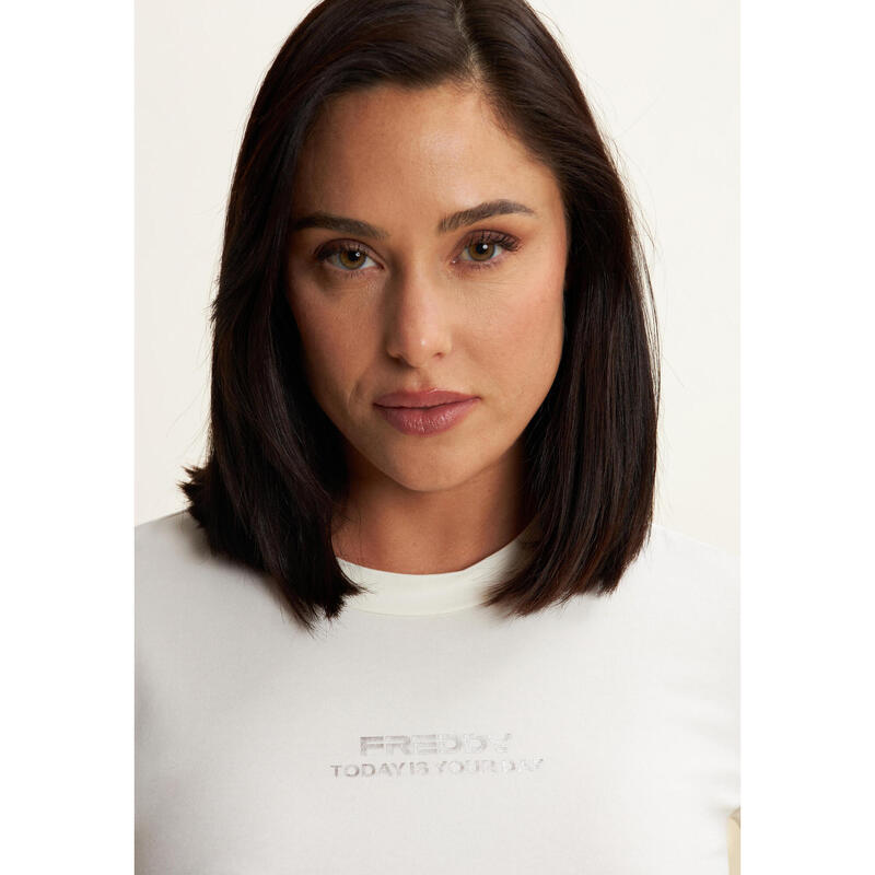 T-shirt raccourci et ajust en jersey léger FREDDY | Decathlon