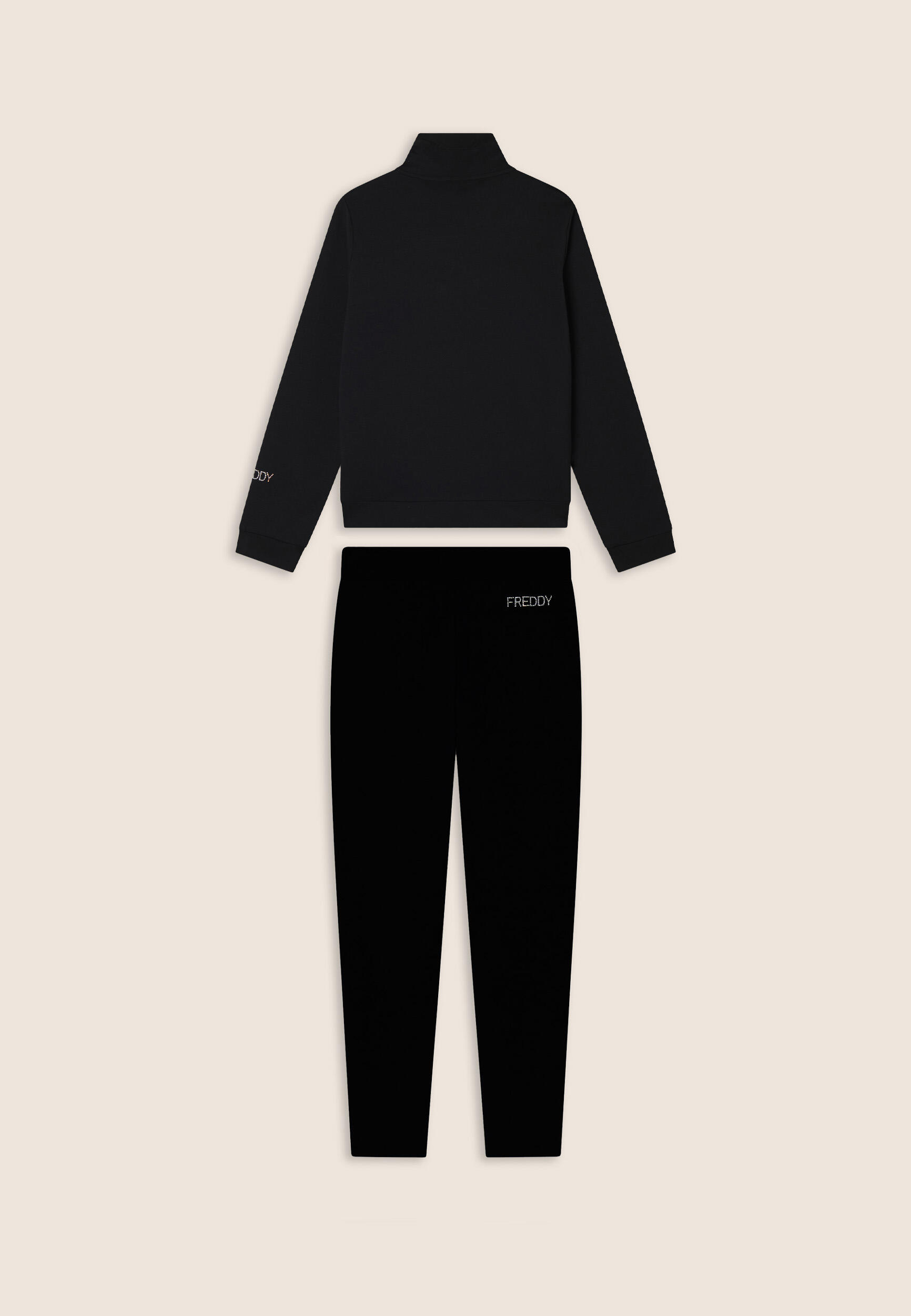 Chándal de mujer en modal de felpa francesa con cremallera y cuello ...