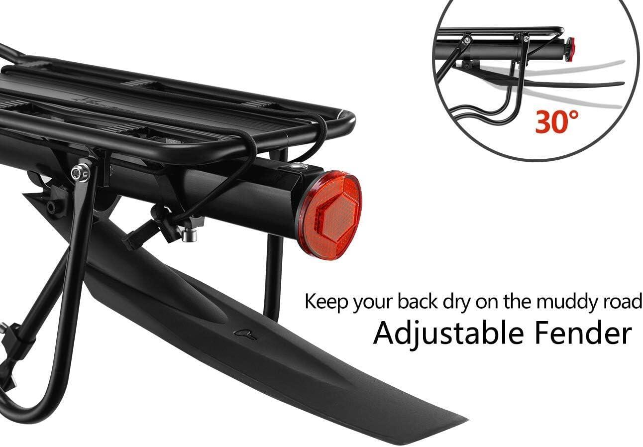 Bike Rack Seat Post Mount with Reflector and Mudguard - Decathlon