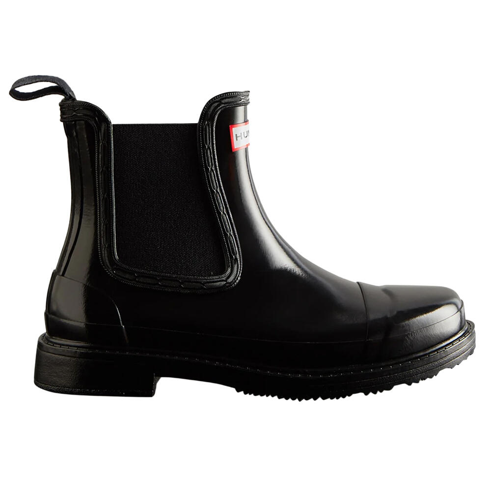 Womens/Ladies Commando Gloss Chelsea Boots (Black) HUNTER | Decathlon