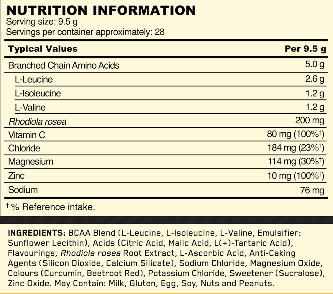 BCAA in polvere - Gold Standard BCAA - Pesca e Frutto della Passione ...
