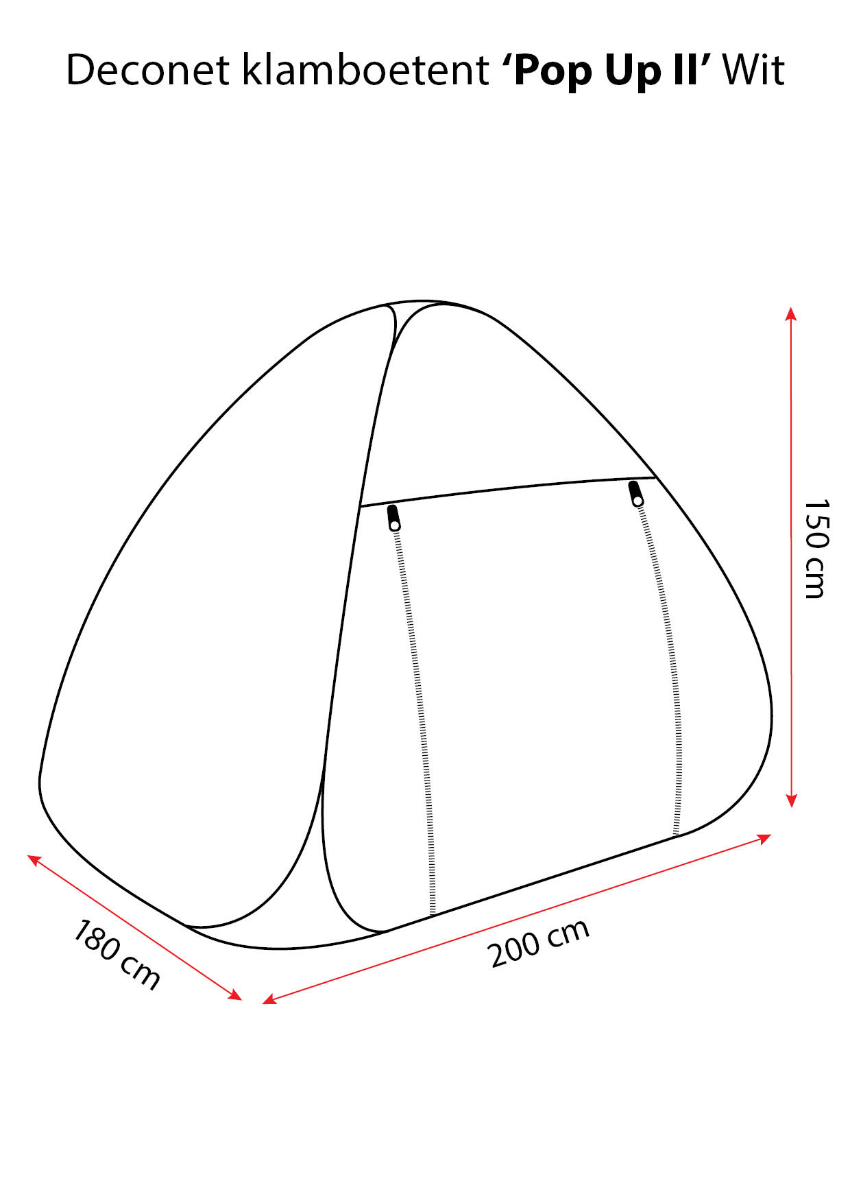 Deconet SET 1pers & 2pers. Pop-up Klamboetent I en II, WIT | Decathlon