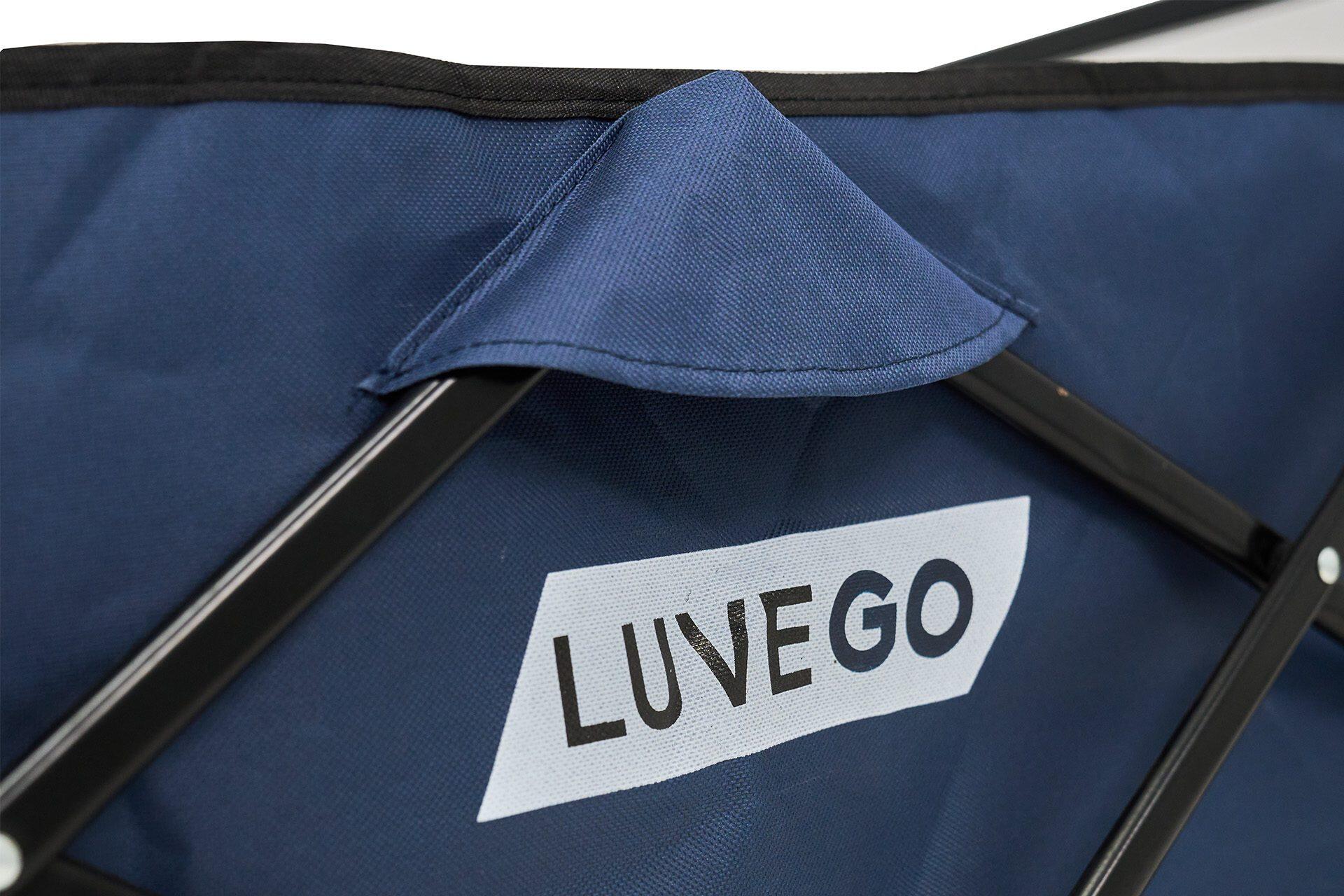 Opvouwbare bolderkar - Voor Kampeerspullen 80KG - Donkerblauw LUVEGO | Decathlon