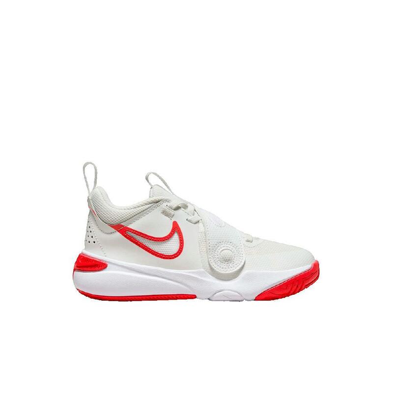 Buty Nike Team Hustle D 11 biało-czerwone junior NIKE | Decathlon
